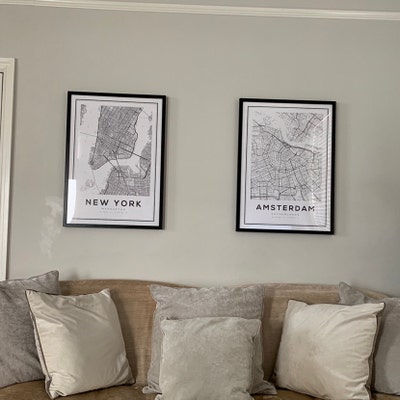 New York Map Print, Printable Wall Art, NYC Map, Manhattan Map Poster ...