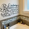 Bathroom Wall Decal Relax Word Collage, Bubble Bath Vinyl Wall ...