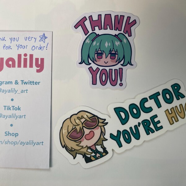 Honkai Star Rail HSR Dr.ratio Aventurine Topaz Chibi Vinyl Stickers - Etsy