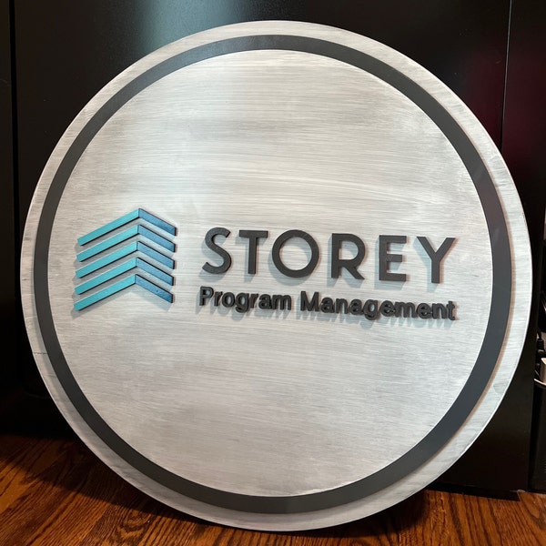 Custom Shop Sign, Shop Wall Sign, Round Customized Logo Sign, Your Logo ...