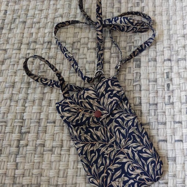 Phone Bag, Handmade Crossbody Smartphone Bag, Passport Bag, Adjustable ...