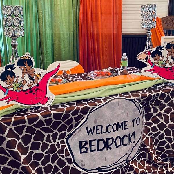 Flintstones Rock Sign | Digital Download | Printable Party Sign - Etsy