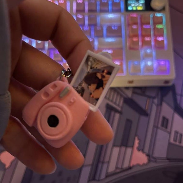 Mini Camera Keychain and Your Own Personalized Photo. Camera Keychain ...