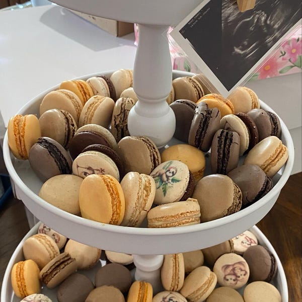 Personalized Monogram Macarons: Design Your Own Sweet Delights! - Etsy