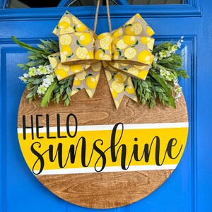 Hello Summer Door Hanger Summer Sign Beach Decor Rainbow - Etsy