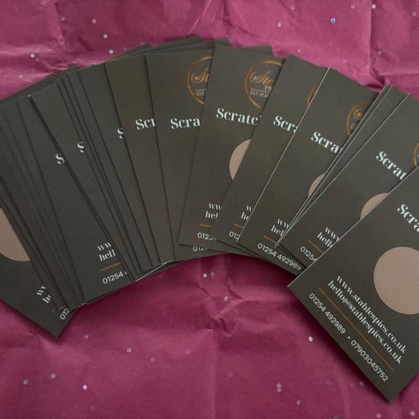 Scratch Cards, Custom Scratch Cards, Scratch & Win, Business Cards ...