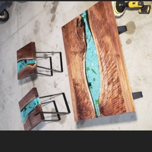 Real 3d Fish Aquatic Epoxy River Table, With Realistic Northern Fish ...