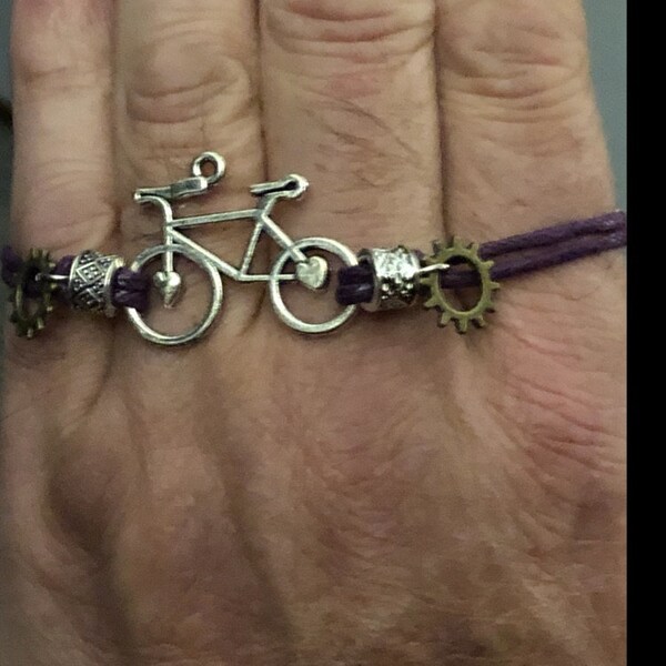 Silver Mountain Bike Necklace Set Bicycle Necklace, Bike Jewelry ...