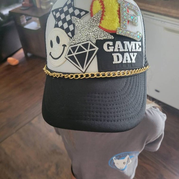 Sports Mom Trucker Hat, Custom Hat With Patches, Baseball Mama Gift for ...
