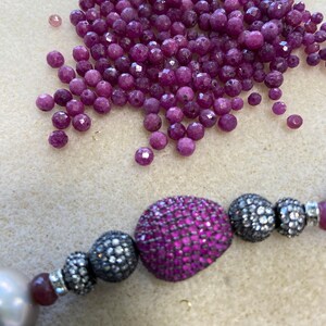 Ruby Beads Finest Quality Ruby Beads Natural Ruby Smooth - Etsy