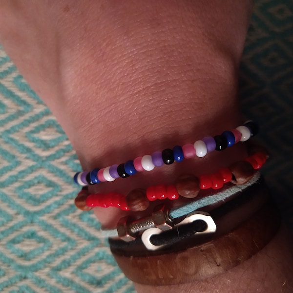 DR Congo Flag Bracelet | Congo Bead Bracelet | DR Congo Gift | DR Congo ...