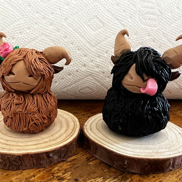 Highland Cows/cake Topper/birthday Party/terrarium/wedding Topper ...