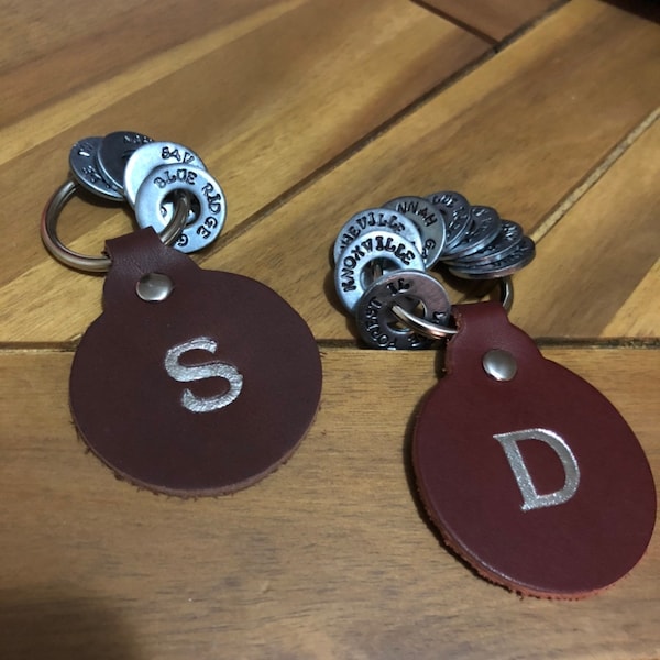 Circle Key Chain. Key Fob. Key Chains. Monogram Keychain Keychain ...