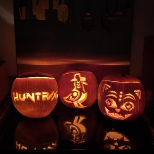 Kpop Demon Hunters Pumpkin Carving Stencils | K Pop Halloween Decor ...