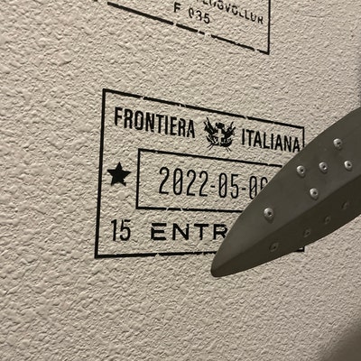 Italy Passport Stamp Decal - Etsy