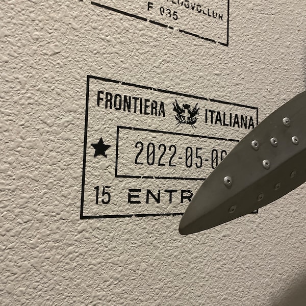 Italy - Passport Stamp Decal - Etsy