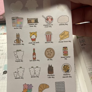 Utility Bills Printable Doodle Icon Stickers Digital Planner Sticker ...