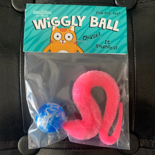 Super Bouncy Wiggly Ball - Cat Toy With Wiggly Tail, Fun Cat Toy Ball ...