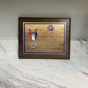 Scoutmaster Plaque With Corporate Logo Left Photo Design Horizontal - Etsy