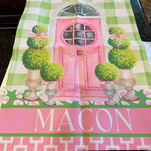 Preppy Patriotic Chinoiserie Ginger Jar Garden Flag Personalized ...