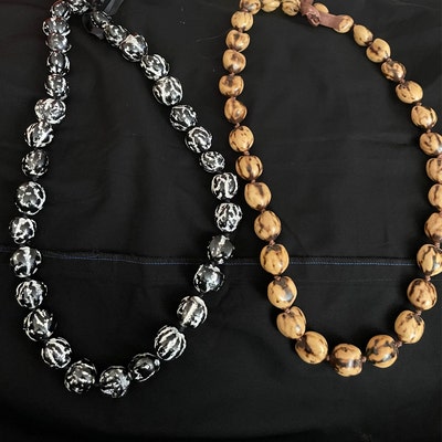 Hawaii Wedding Mongo Shells With Kukui Nut Lei Necklace - Etsy