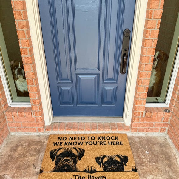 American Bully Door Mat, Funny We Know You ARE Here Door Mats, American ...
