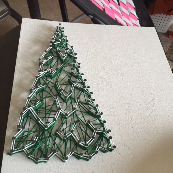 String Art Pattern Set - Winter Evergreen Trees - Etsy