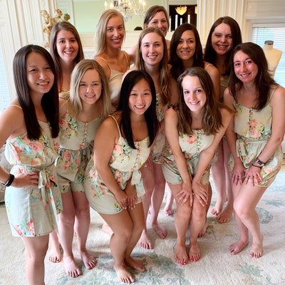 Silver Floral Rompers by Silkandmore Bridesmaids Gifts, Bridesmaids ...