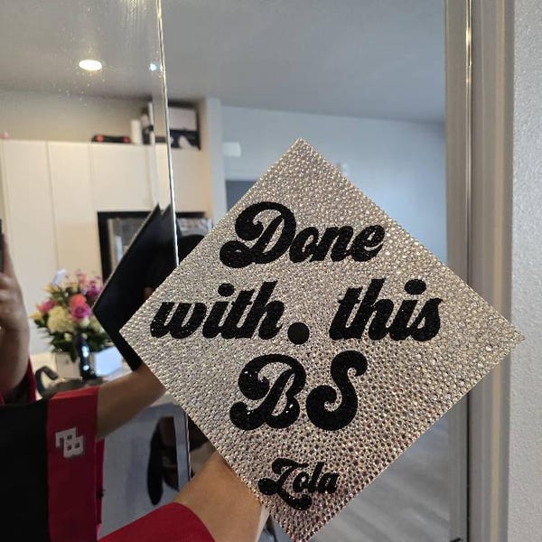 Rhinestone Graduation Cap/topper - Etsy