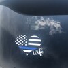 Thin Blue Line Flag Decal, Police Flag, Police Wife, Blue Lives Matter ...