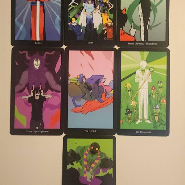 Homestuck Tarot Deck 78 Cards Full Set - Unofficial Fanmade ...