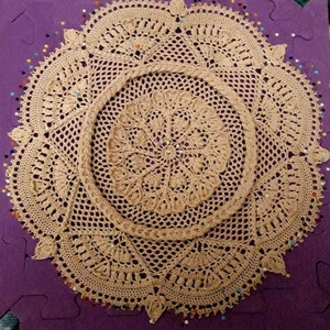 Crochet Pattern With Photo Tutorial for Textured Doily | Etsy