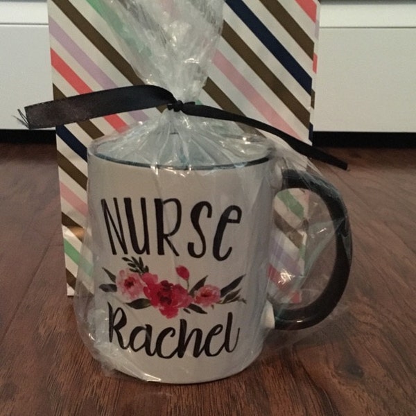 Nurse Mug, Nurse Gifts, Personalized Mug, Gifts for Nurse, Nurse Coffee ...