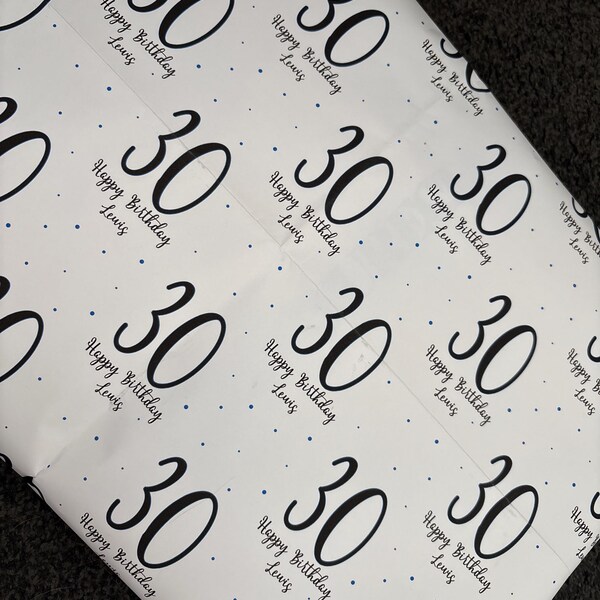 Personalised Thomas and Friends Wrapping Paper | Gift Wrap | Customised ...