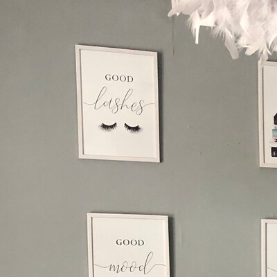 Eyelashes Prints,makeup Decor,vanity Decor,lashes Print,lash Decor ...