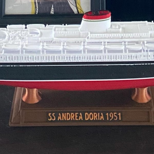 SS Andrea Doria Model 1 Foot in Length, Deluxe Display Model by ...