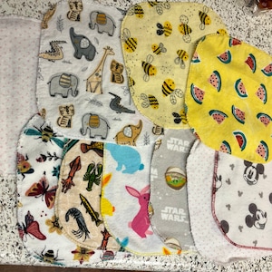 Boho-chic Cloth Wipes 8 X 8 Set of 12 - Etsy