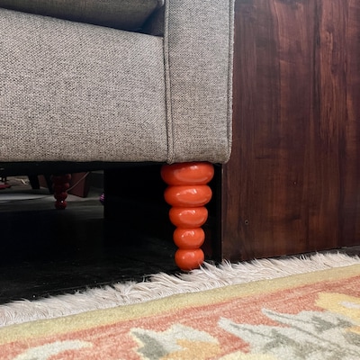 Turned Table Legs, Set of 4, Table Legs Wood, Dining Table Legs, Mid ...