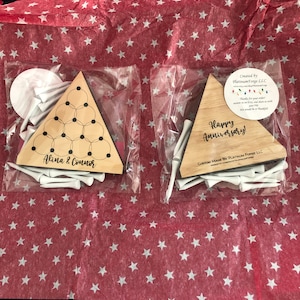 Personalized Triangle Peg Jump Game / Golf Tee / Solitaire/ Gift ...