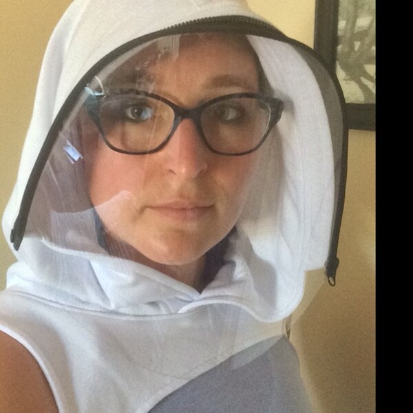 Hooded Face Shield, Face Mask Adults, Halloween Costume Women, Full ...