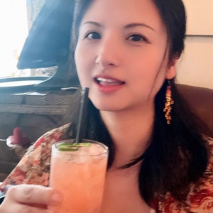 Mountain Landscape Beaded Earrings Fireweed Flowers Beadwork - Etsy