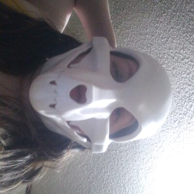 Toony Wolf Skull Mask Movable Moving Hinge Jaw 3D Printed Skulldog Bone ...