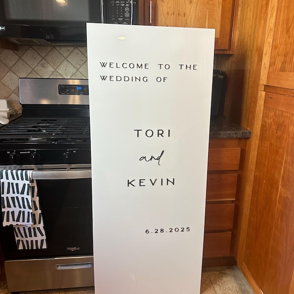 Multi Color Welcome Sign and Seating Chart, 5mm WPC Wood Unique Beach ...