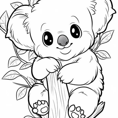 Coloring Page, for Children, Baby Rabbits - Etsy