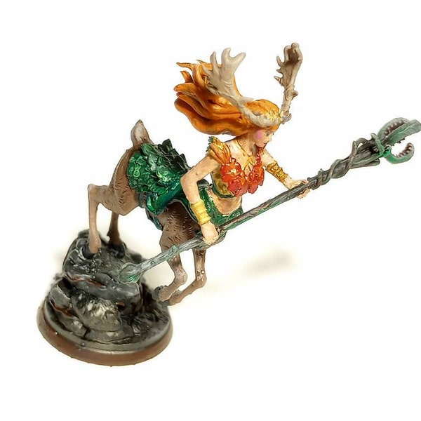 Centaur Druid, Doe Ingrid - 32mm, 75mm Scale - Unpainted Miniature for ...