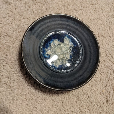 EXTRA LARGE CENTERPIECE Geode Plate Made to Order: Fused Glass Platter ...