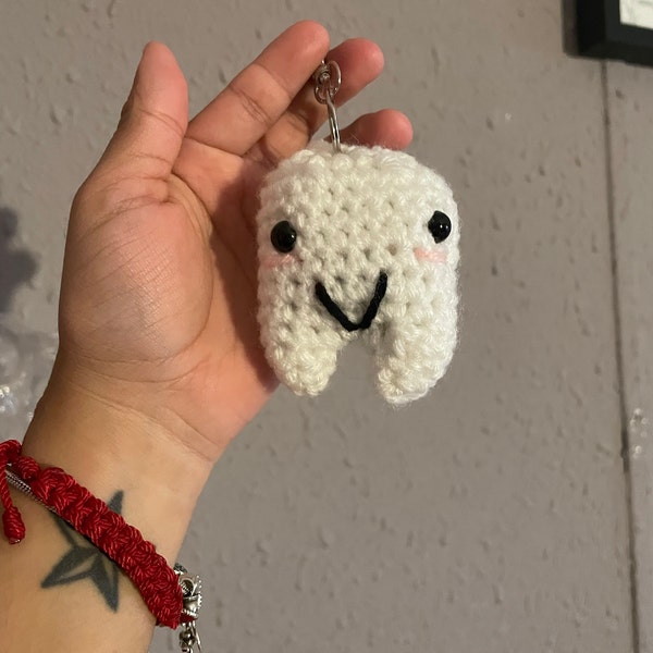 Tooth Keychain Crochet PATTERN ONLY! PDF Download Amigurumi Beginner ...