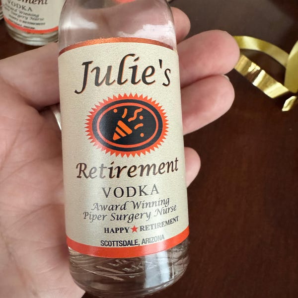Custom Tito's Vodka Mini Label: Personalized 50ml Bottle - Etsy