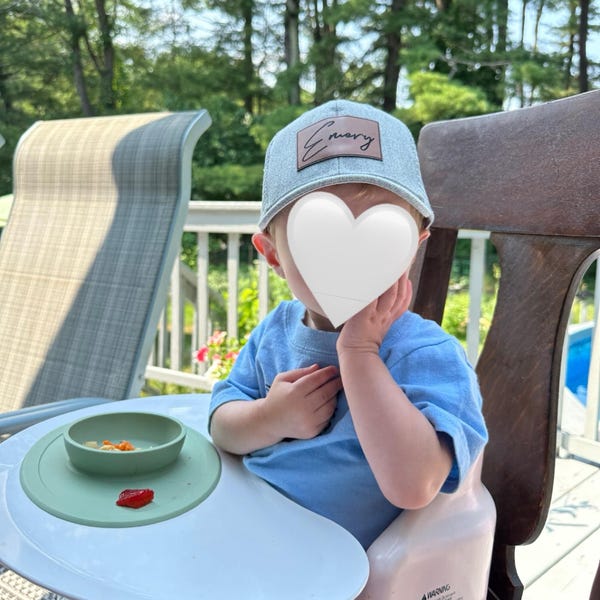 Custom Toddler Ball Cap Hat With Mesh Back, Infant Hat, Signature Hat ...