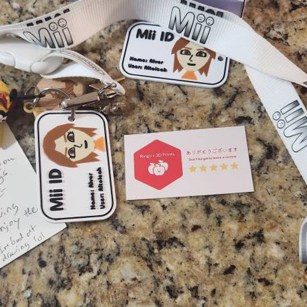 Personalized Nintendo Mii ID Card, Gift for Gamers, Tomodachi Life, 3ds ...